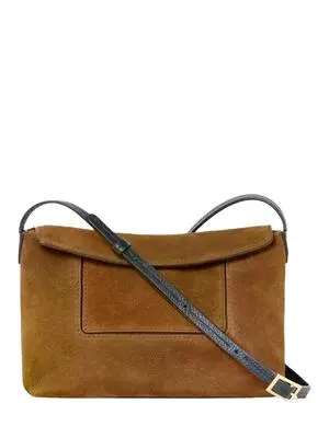 WANDLER Mini Penelope Flap Shoulder Bag - Brown