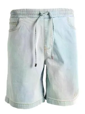 Amiri Drawstring Denim Shorts - Blue
