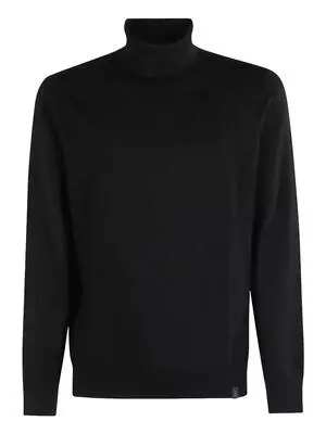 FAY Turtleneck Sweater - Black