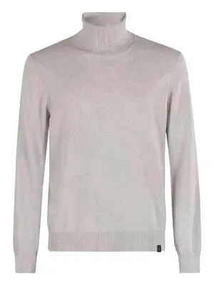 FAY Turtleneck Wool Sweater - Grey