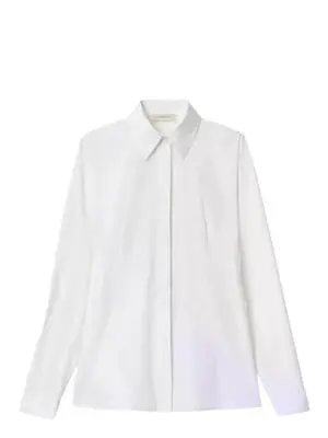 Lafayette 148 New York Bridgehampton Poplin Shirt - White