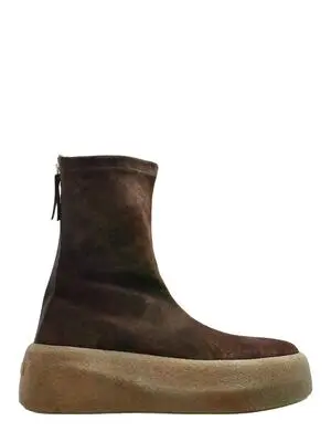 VIC MATIE Zip-detail Platform Boots - Brown
