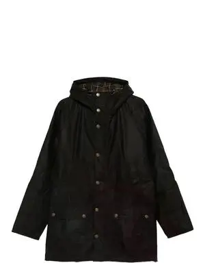 Barbour Hooded Snap-fit Coat - Green