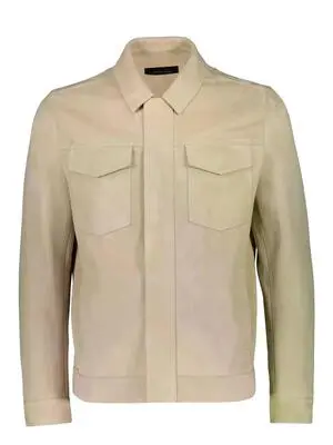 YVES SALOMON Velour Leather Jacket