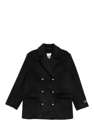 GANNI Double-breasted Jacket - Grey
