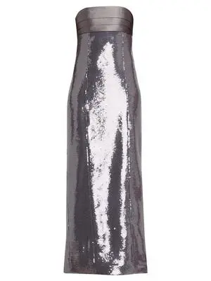 Retrofete Kenia Strapless Sequined Gown - Dusk