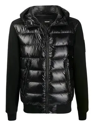 Mackage Hooded Quilted-panel Jacket - Black
