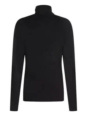 THOM KROM High-neck Long-sleeve Sweater - Black