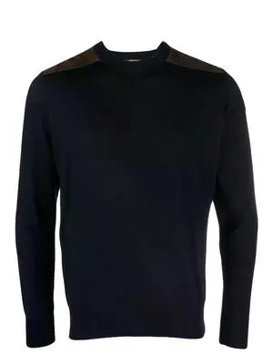 Paul & Shark Crew-neck Virgin Wool Jumper - Blue