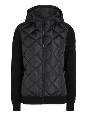 Canada Goose Hybridge Quilted Shell And Wool Jacket - Black