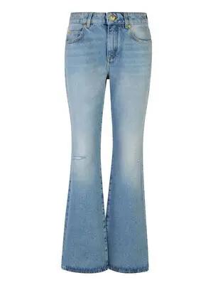 BALMAIN Light Cotton Denim Jeans