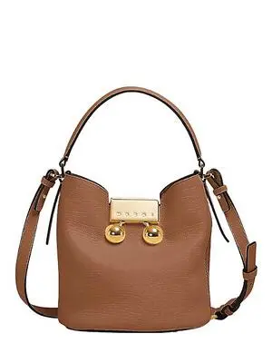 Marni Leather Trunkeroo Bucket Shoulder Bag - 00m35