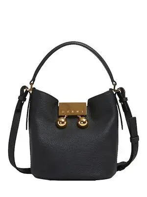 Marni Leather Trunkeroo Bucket Shoulder Bag - 00n99