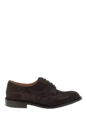 TRICKER'S Bourton Suede Oxford Shoes - Brown
