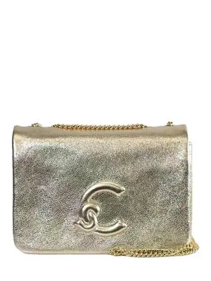 COCCINELLE Metallic Logo-Plaque Mini Bag