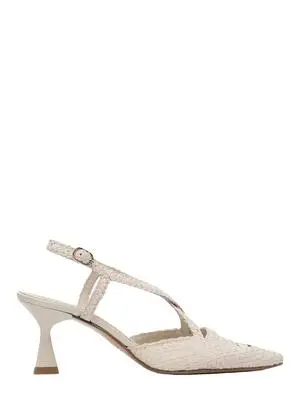 TONI PONS Woven Leather Ankle-strap Pumps - Neutrals