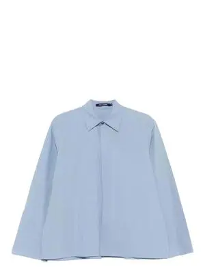 Sofie D'hoore Breton Bell-sleeve Button-up Shirt - Blue