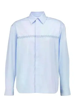 Commas Embroidered-detail Shirt - Blue