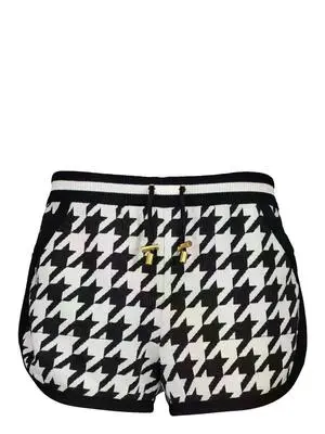 BALMAIN Houndstooth Knit Shorts