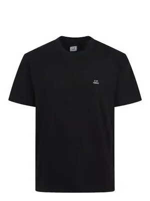 C.P. COMPANY 30/1 Jersey Short-sleeve Logo Patch T-shirt Black