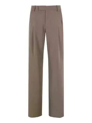 Federica Tosi Pleated Front Trousers Brown