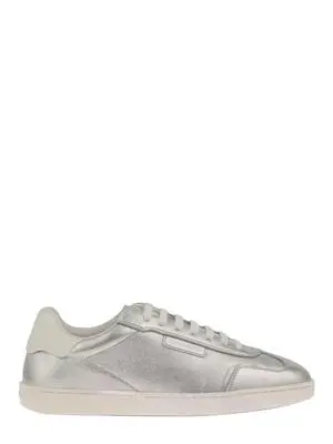 FERRAGAMO Leather Low-top Sneakers - Grey