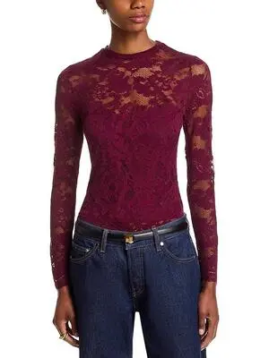 Generation Love Clayton Lace Top - Cabernet