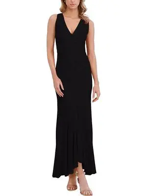 TED BAKER LONDON Open Neck Ruched Mermaid Midi Dress