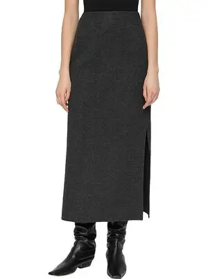 Lafayette 148 New York High-waisted Midi Skirt - Ink