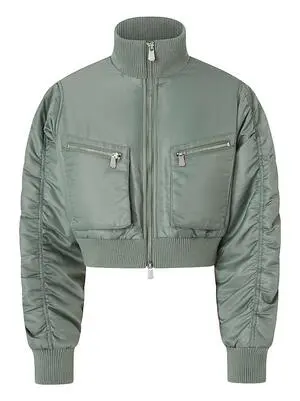 Pinko Bavette Bomber Jacket - Sea Spray