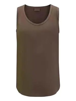 BRUNELLO CUCINELLI Curved-Hemline Tank Top