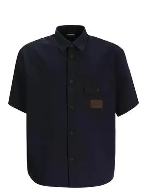 Emporio Armani Patch-pocket Short-sleeve Shirt - Black