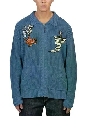 BRAIN DEAD Snake Charmer Zip-Up Cardigan