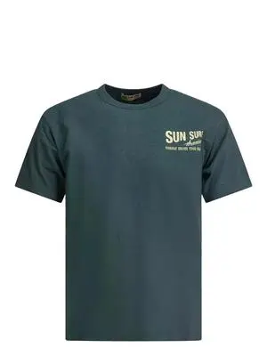 SUN SURF Graphic-print Cotton T-shirt - Green