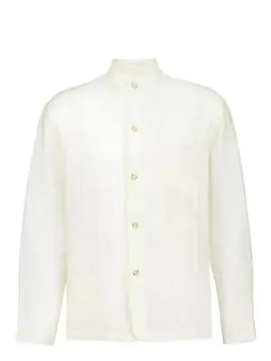 Commas Stand-collar Long-sleeve Shirt - Neutrals