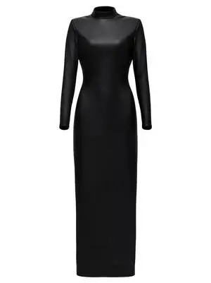 LIKA Lace-up Backless Maxi Dress - Black