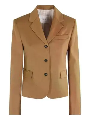 TELA Notched-lapel Three-button Jacket - Brown