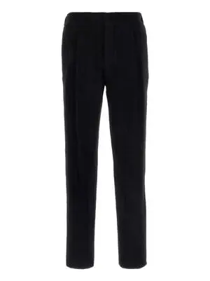 Giorgio Armani Textured Trousers With Back Pocket - Blue