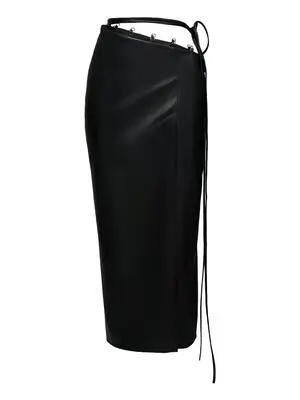 LIKA Wrap Midi Skirt - Black