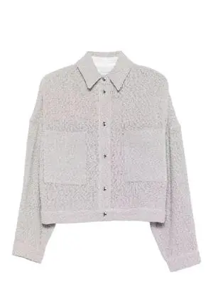 IRO PARIS Textured Pocket Jacket - Grey