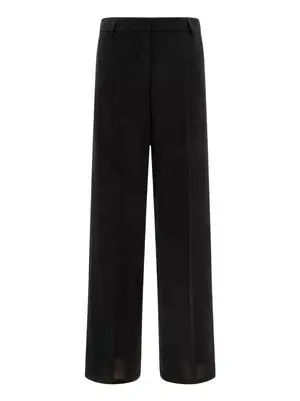 SEMPER Pleated Wide Leg Trousers - Black