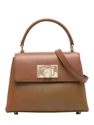 Furla 1927 Leather Tote Bag Brown