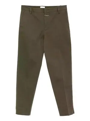 Closed Straight-leg Trousers - Green