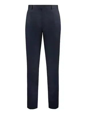 Zegna Jetted-pocket Tailored Trousers - Blue