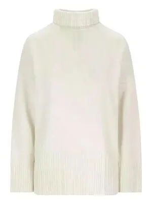 ETHER Vela Ribbed-hem Sweater - White
