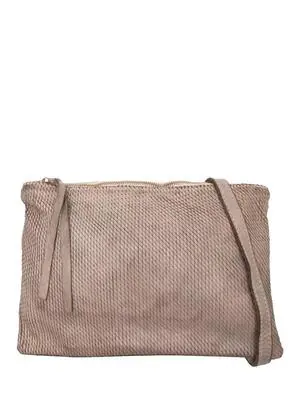 SOMMET Textured Leather Satchel - Neutrals