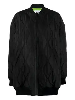 MSGM Quilted Bomber Jacket - Black