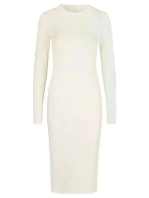 SAMSOE SAMSOE Jenari Long-sleeve Midi Dress - Neutrals
