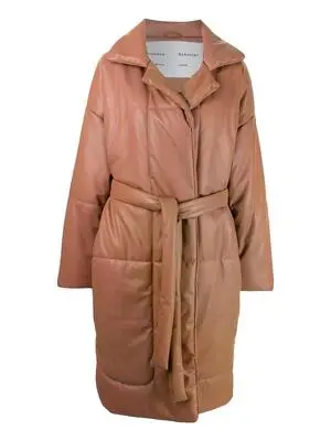 Proenza Schouler White Label Belted Padded Coat - Pink