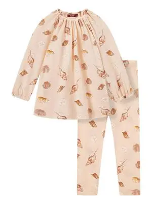 MILKBARN Dress And Legging Set - Seashells